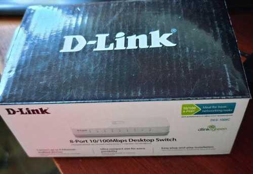 D-Link Неуправляемый коммутатор с 8 портами