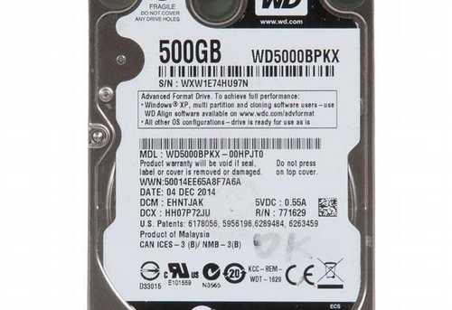 Жесткий диск 500GB WD5000bpkx с разбора WD5000bpkx