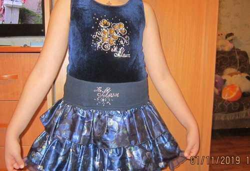 Нарядное платье на девочку 6-8 лет