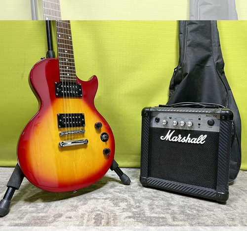 Электрогитара Epiphone с комбиком Marshall