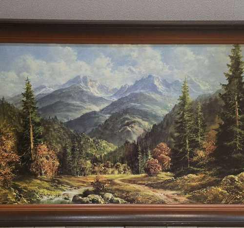 Картина, масло, холст 50х100см