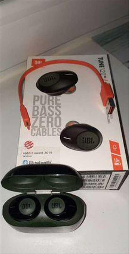 Беспроводные наушники jbl tune 120 tws