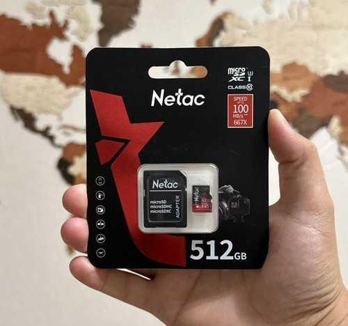 Карта памяти Netac P500 Pro microsdxc 512GB