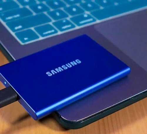 Samsung External SSD T7 (синий 500 GB,1TB)