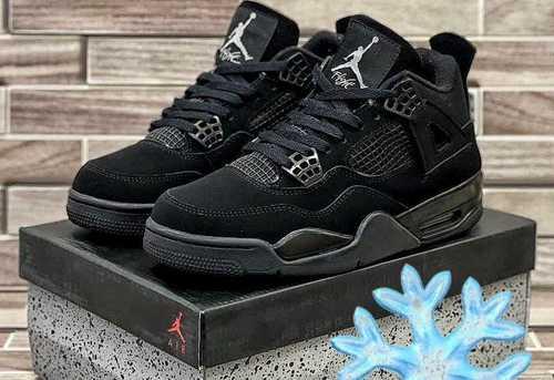 Зимние кроссовки Nike Air Jordan 4 Black Cat
