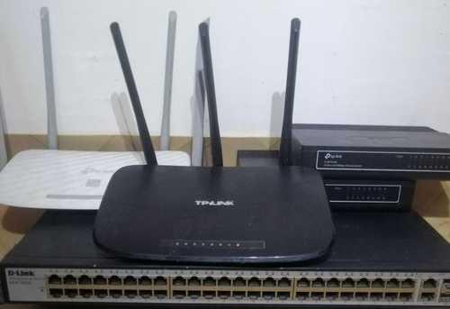 Роутеры TP-Link, коммутаторы (tp-link, d-link)