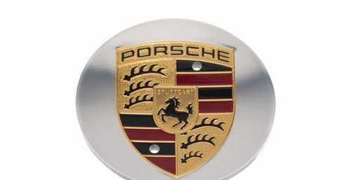 Колпак на ступицу для Porsche с золотым гербом 77