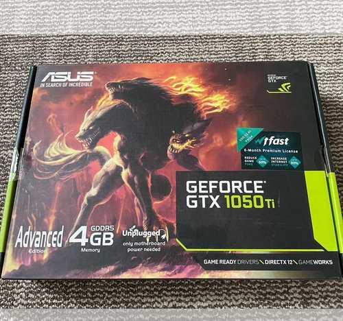 Видеокарта gtx 1050 ti 4gb asus strix