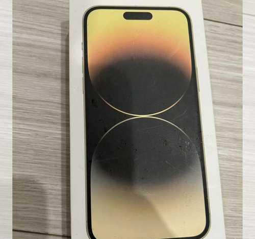 Коробка от iPhone 14 pro max gold