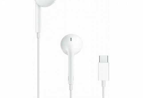 Наушники Apple EarPods A3046, USB Type-C, вкладыши