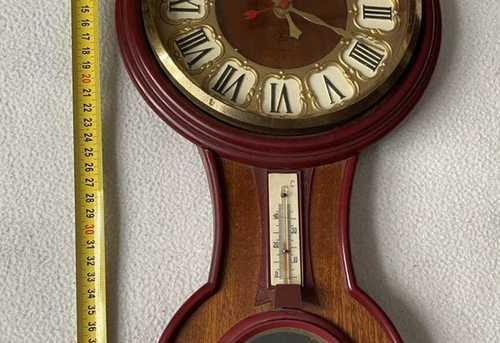 Часы Маяк кварц СССР с барометром и термометром
