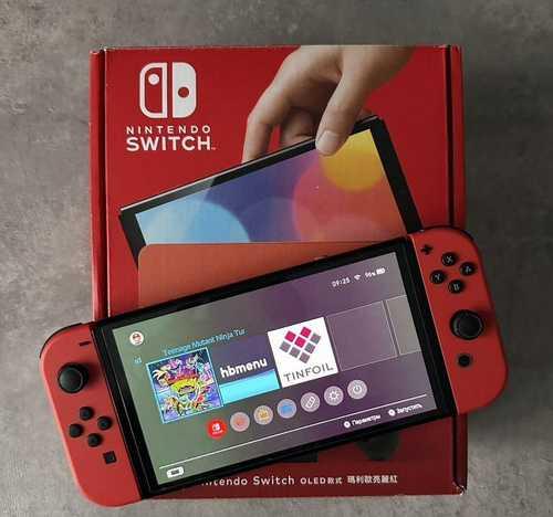 Nintendo switch oled mario edition прошитый