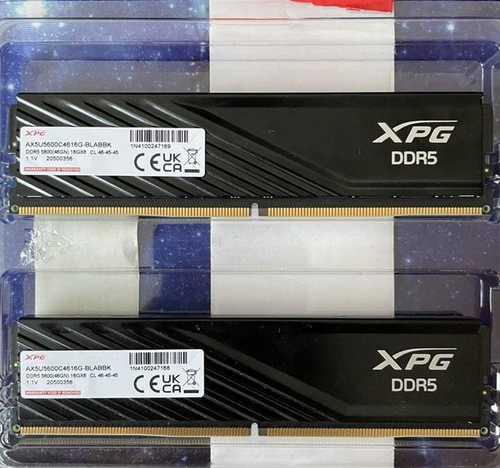 Оперативная память XPG ddr5 5600 мгц 32gb