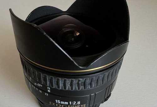 Sigma 15 mm f/2.8 EX DG Fisheye for Nikon F