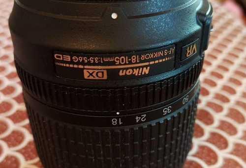 Объектив Nikon DX AF-S 18-105 mm 1:3,5-5,6 ED VR