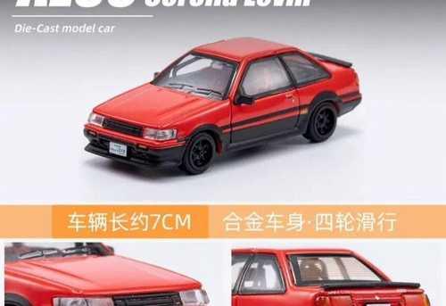 Toyota Corolla Levin AE86 1/64 Red