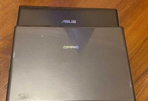 2 сломанных ноутбука asus и HP/Compaq