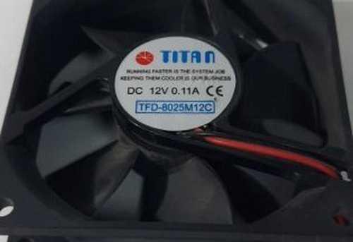 Вентилятор 80x80x25 DC 12V 0.11A Titan TFD-8025M1