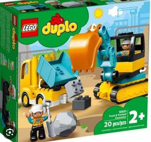 Lego Duplo грузовик и гусеничный экскаватор