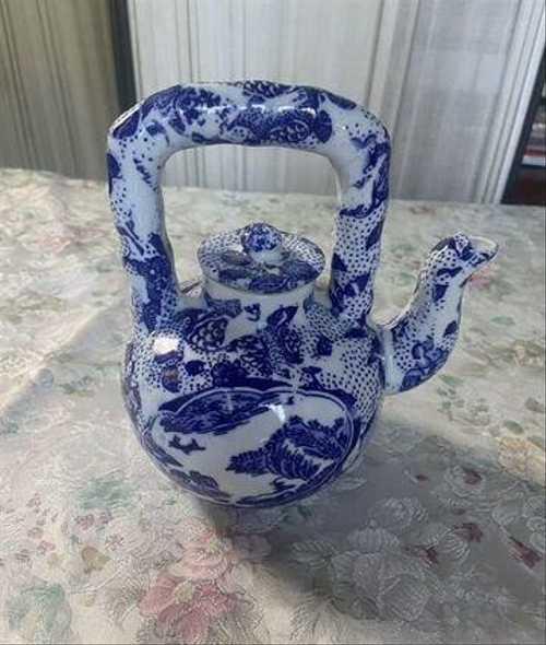 Китайский женский чайник фарфоровый ручная роспись