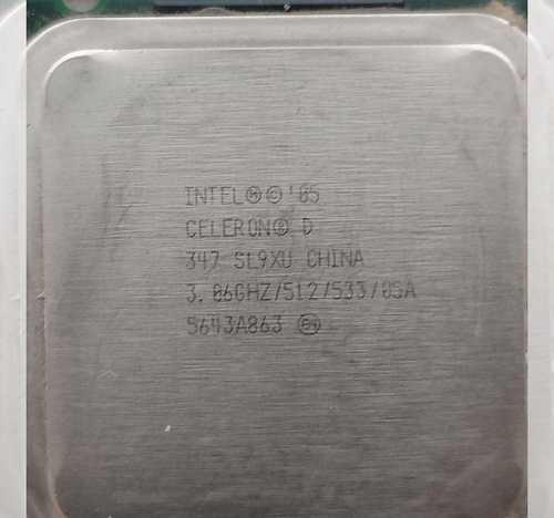 Процессор Intel celeron d 347 3.06GHz sl9xu