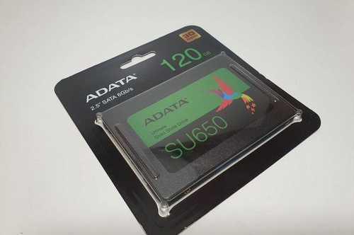 120Gb 2,5" SSD SATA adata, SU650 новый