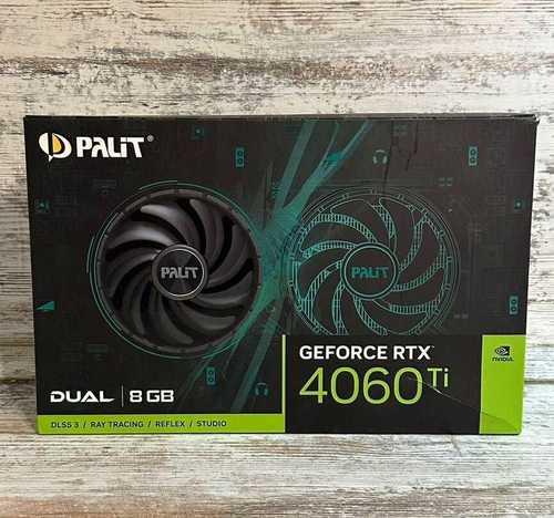 Видеокарта Palit RTX 4060 TI Dual 8GB