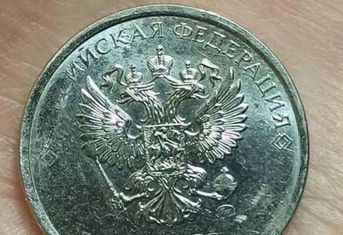 Монета 2 рубля (брак с двух сторон)