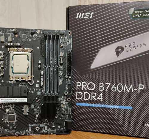 Материнская плата MSI PRO b760M-P DDR 4