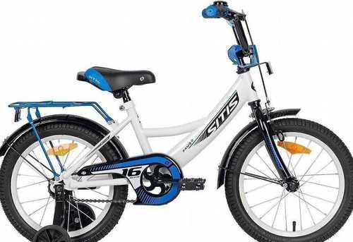 Велосипед sitis pams 16" (2023) White-Blue