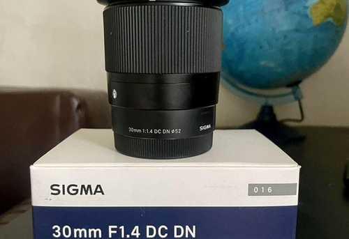 Объектив Sigma 30mm f1.4 DC DN