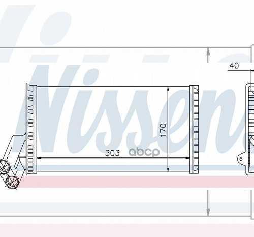Радиатор отопителя 71149 Nissens