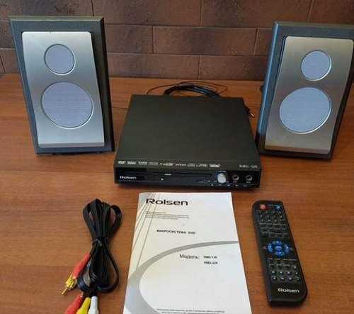 Микросистема Rolsen RMD-120, DVD, USB, FM