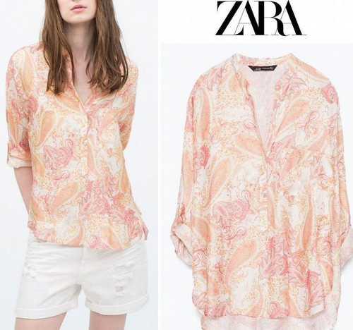 Блузка пейсли Zara S