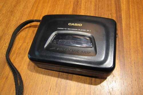 Кассетный плеер Casio TP-1 с функцией записи