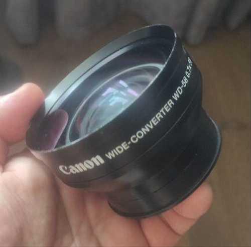Широкоугольный конвертер Canon WD-58 0.7x