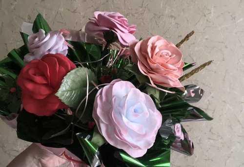 Букет роз из фоамирана к 8 марта