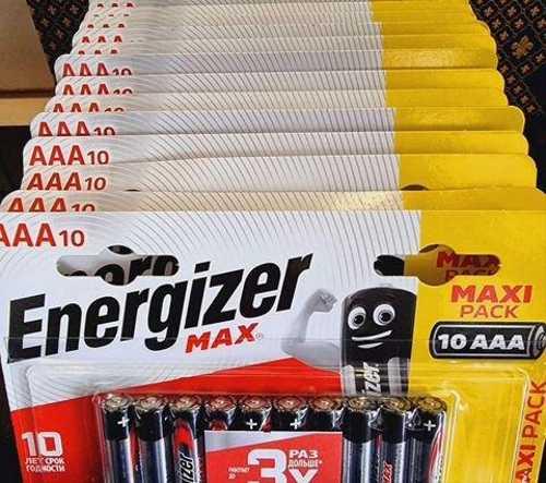 Батарейка Energizer Max AAA 10 шт до 2031 года