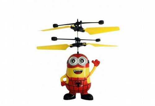 Летающая игрушка-вертолет со светящимися глазами