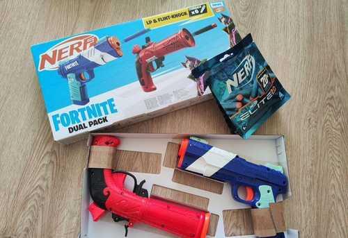 Бластер nerf fortnite с патронами