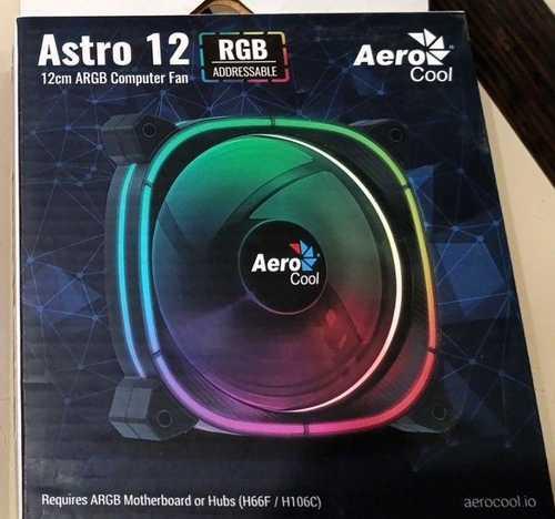 Вентиляторы Aerocool Astro 12 argb (2 шт)