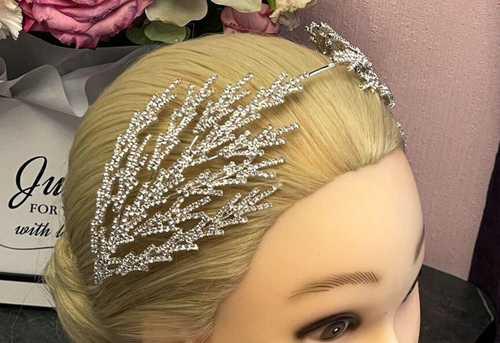 Тика, диадема, свадебное украшение для волос