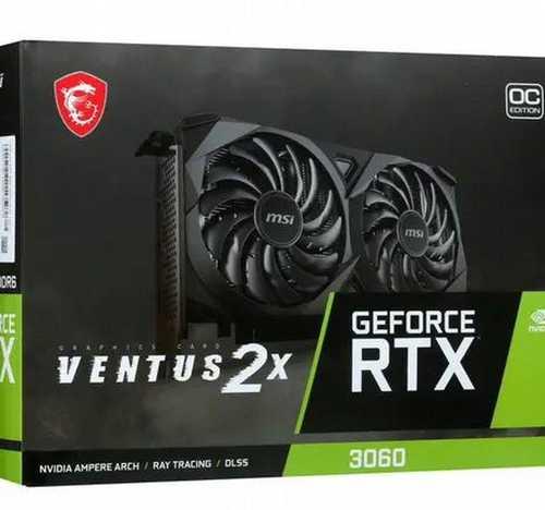 Видеокарта MSI GeForce RTX 3060 ventus 2X OC (LHR)