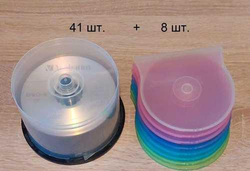 Диски DVD-R Verbatim и коробки для дисков
