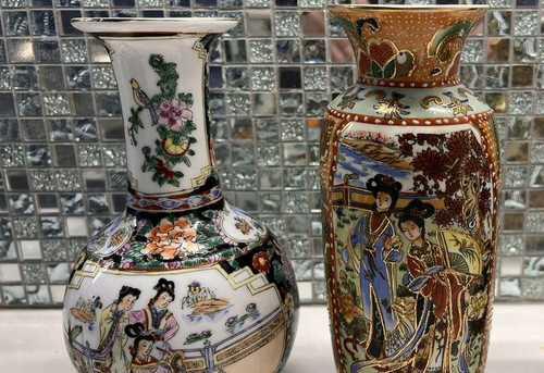 Две китайские вазы 70—80 годов