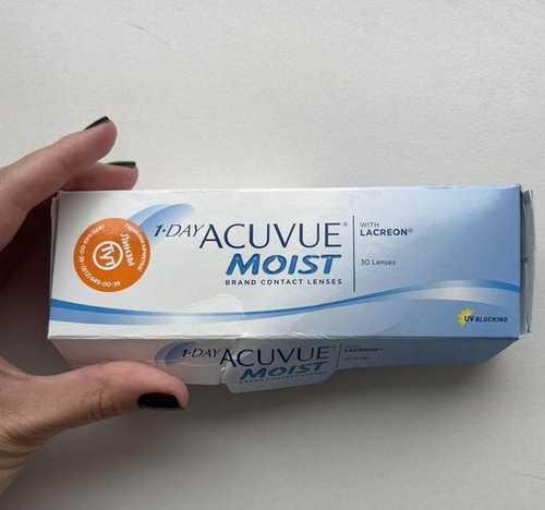 Контактные линзы acuvue 1 day moist 3:00