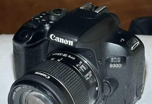 Canon EOS 800d + Canon 18-55mm (kit)