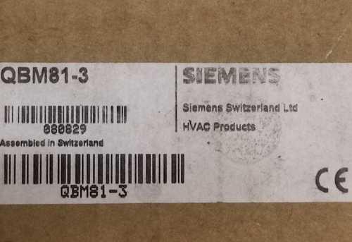 Датчик давления для воздуха и газов Siemens QBM81