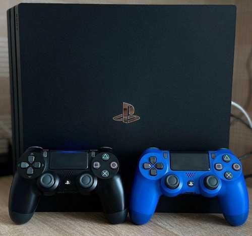 Sony playstation 4 pro 1tb 2 геймпада   подписка