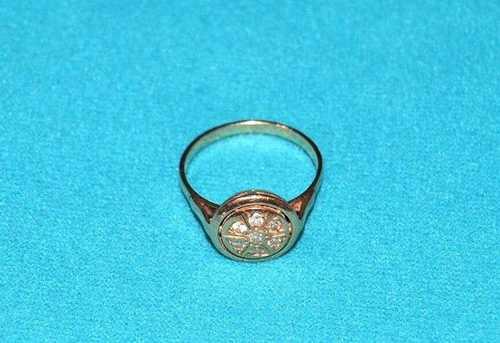 Винтажное золотое кольцо СССР 583 проба